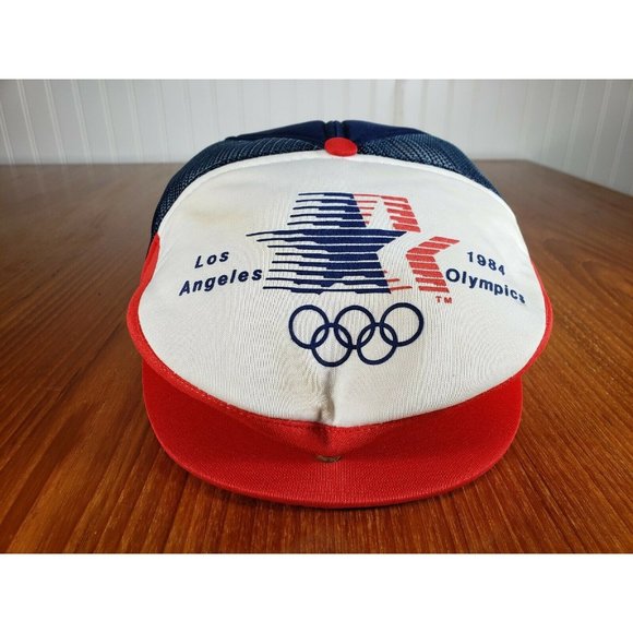 Accessories | 1984 Olympics Los Angeles Flat Cap Cabbie Hat Mesh ...